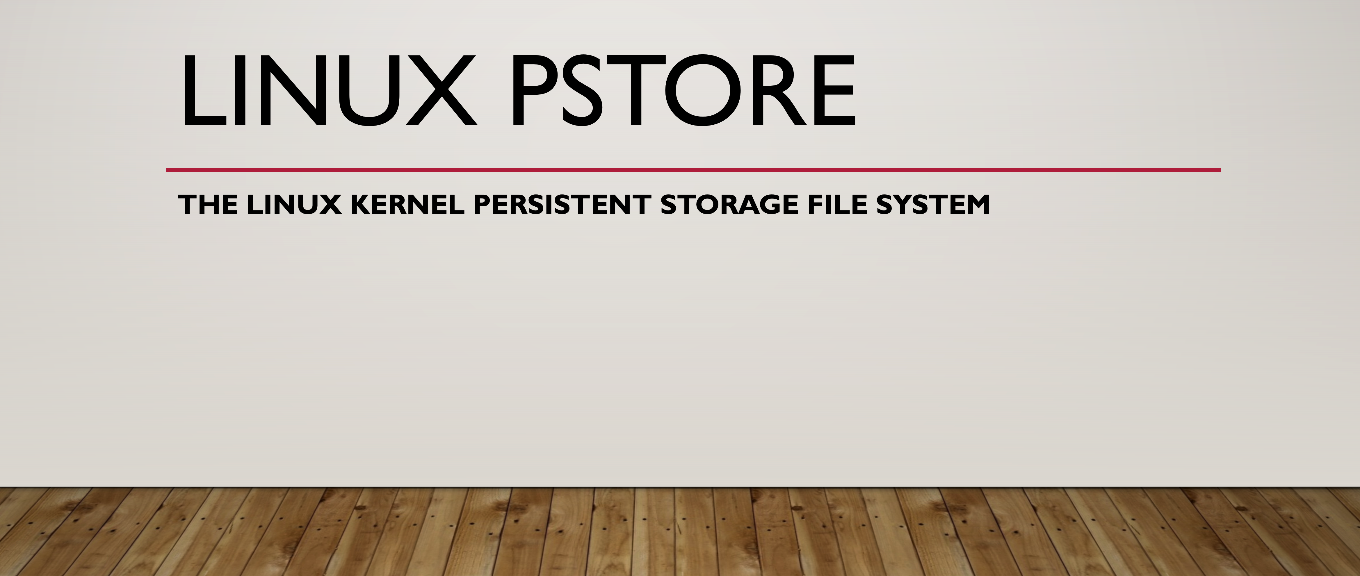 Pstore总览 - OpenAnolis龙蜥操作系统开源社区